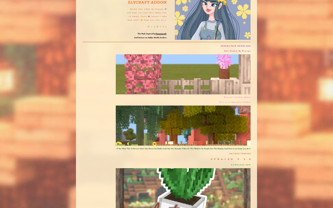 ELYCRAFT ADDON WEBSITE